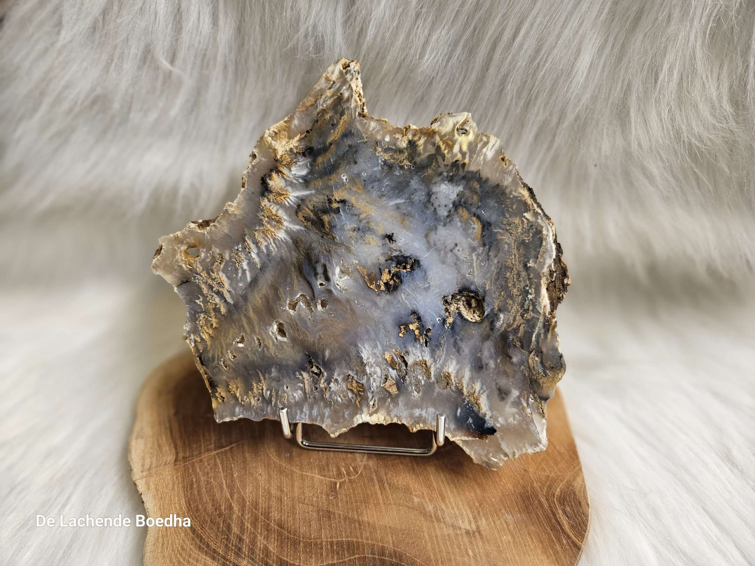 Tijger dendriet agaat – De Lachende Boedha