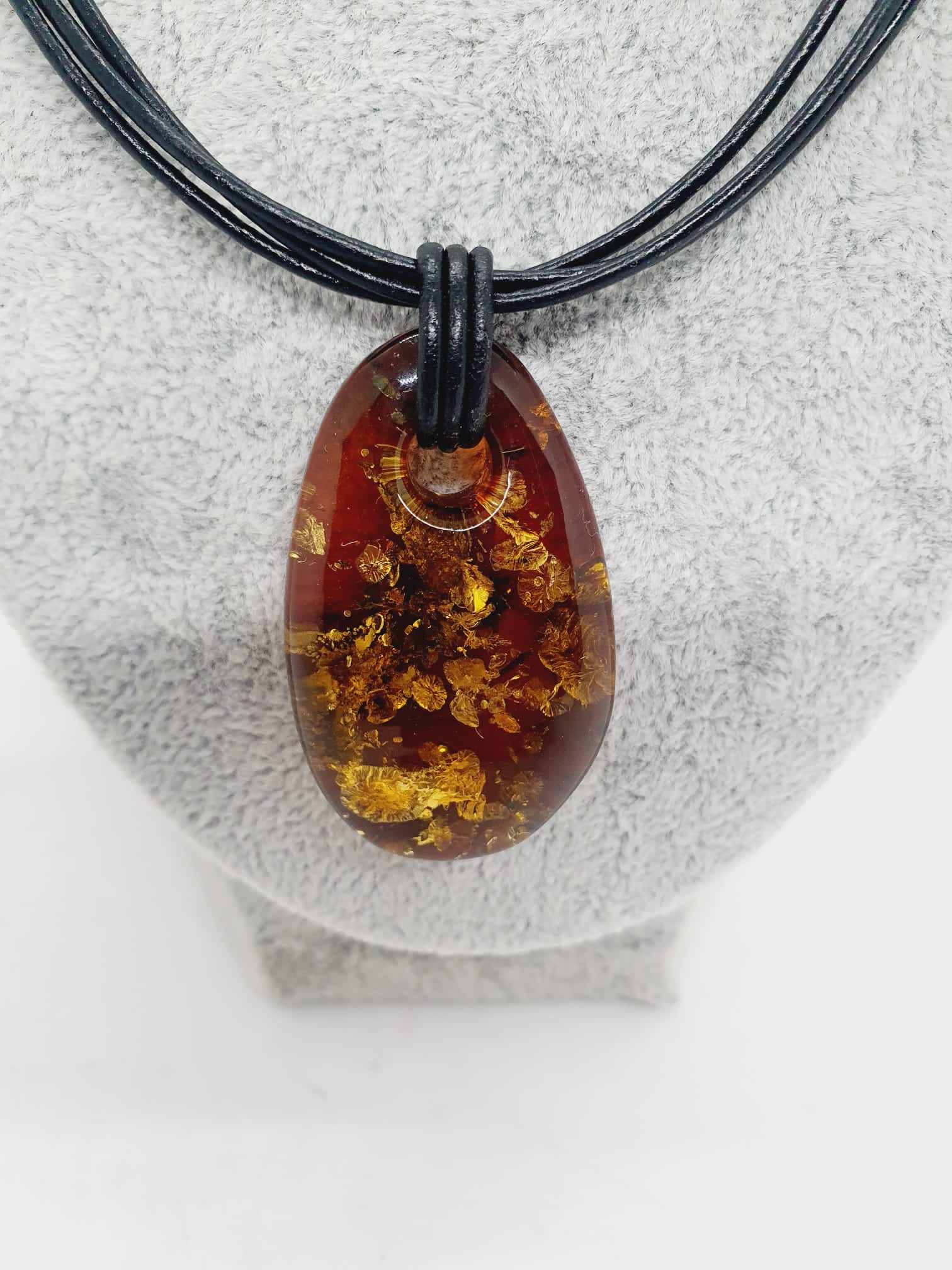 Barnsteen ketting – De Lachende Boedha