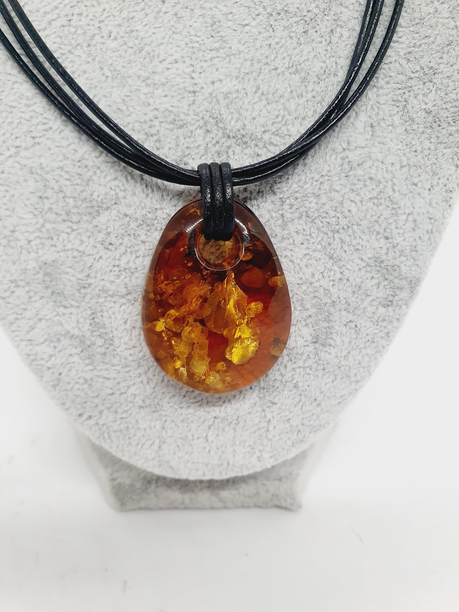 Barnsteen ketting – De Lachende Boedha